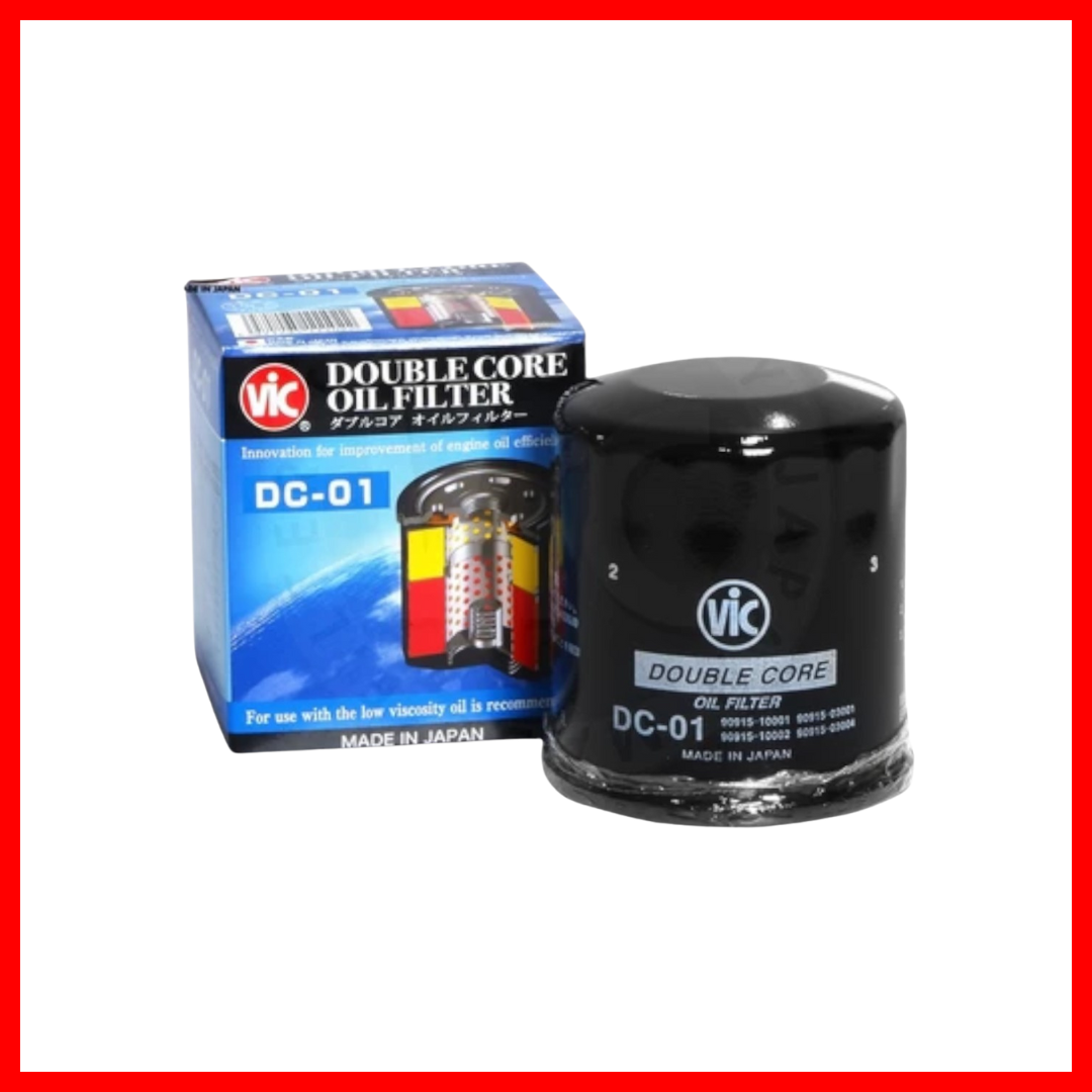 VIC OIL FILTER DOUBLE CORE VIC DC-01 TOYOTA AVANZA 1.3 , 1.5 05-UP (RE ...